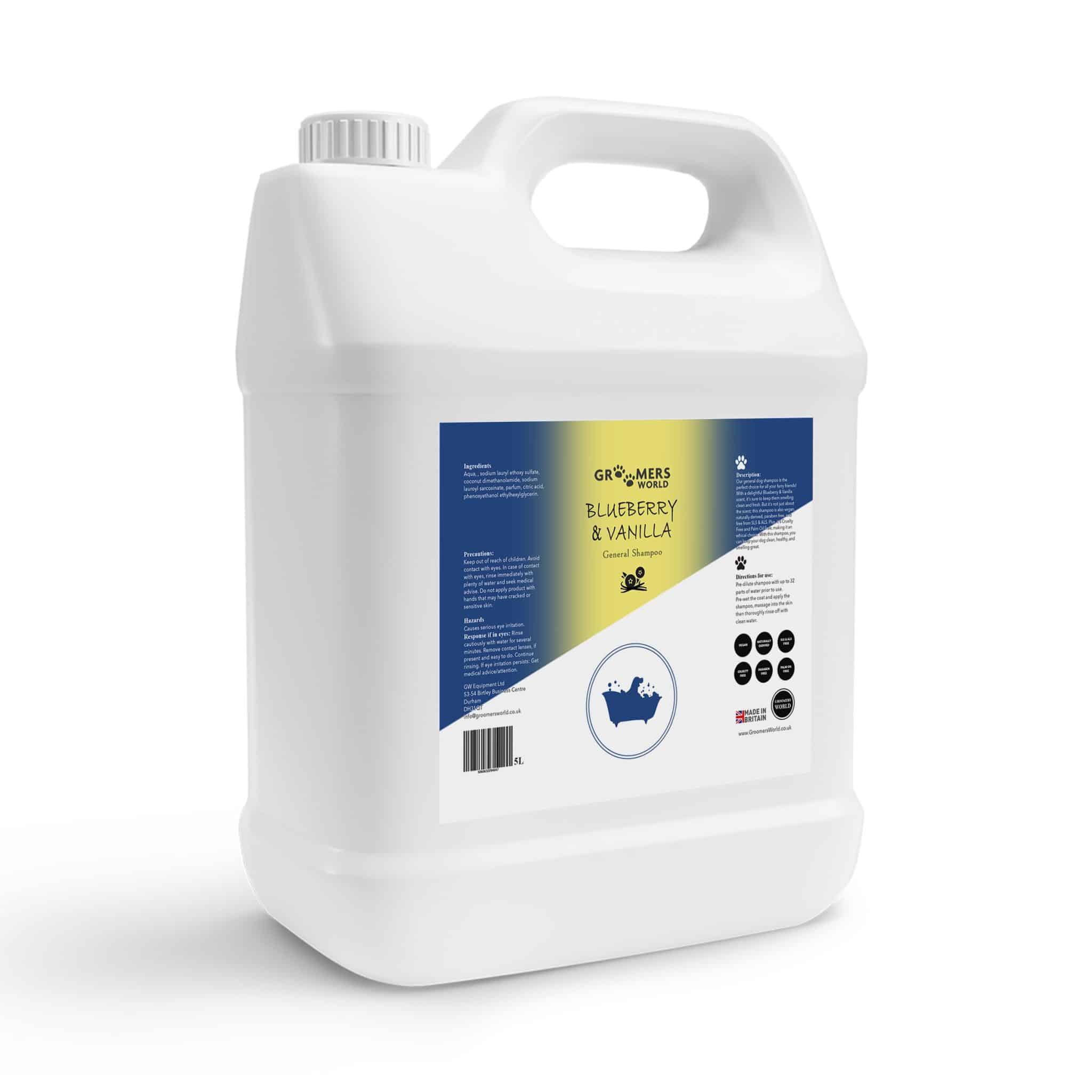 Blueberry & Vanilla General Shampoo 5L | Groomers World