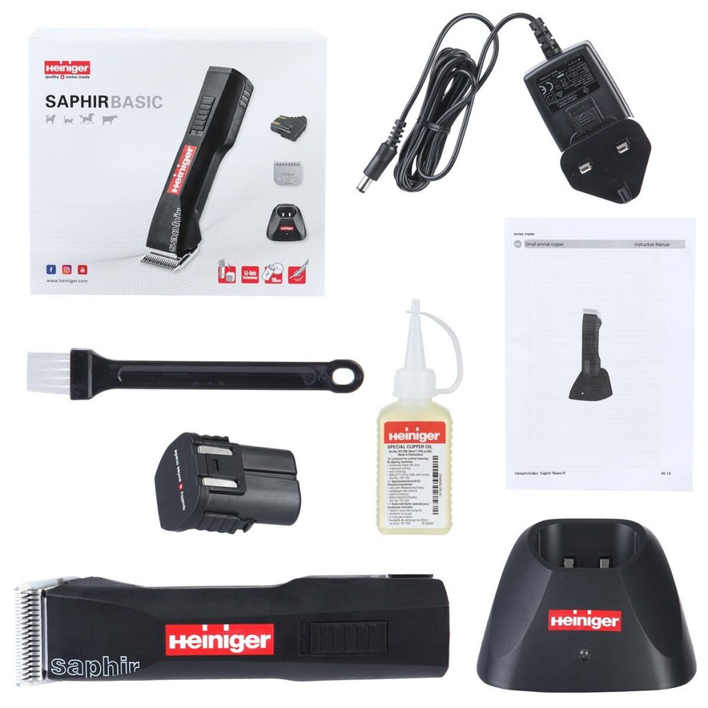 Heiniger Saphir (2 Batteries) Cordless Clipper | groomers world
