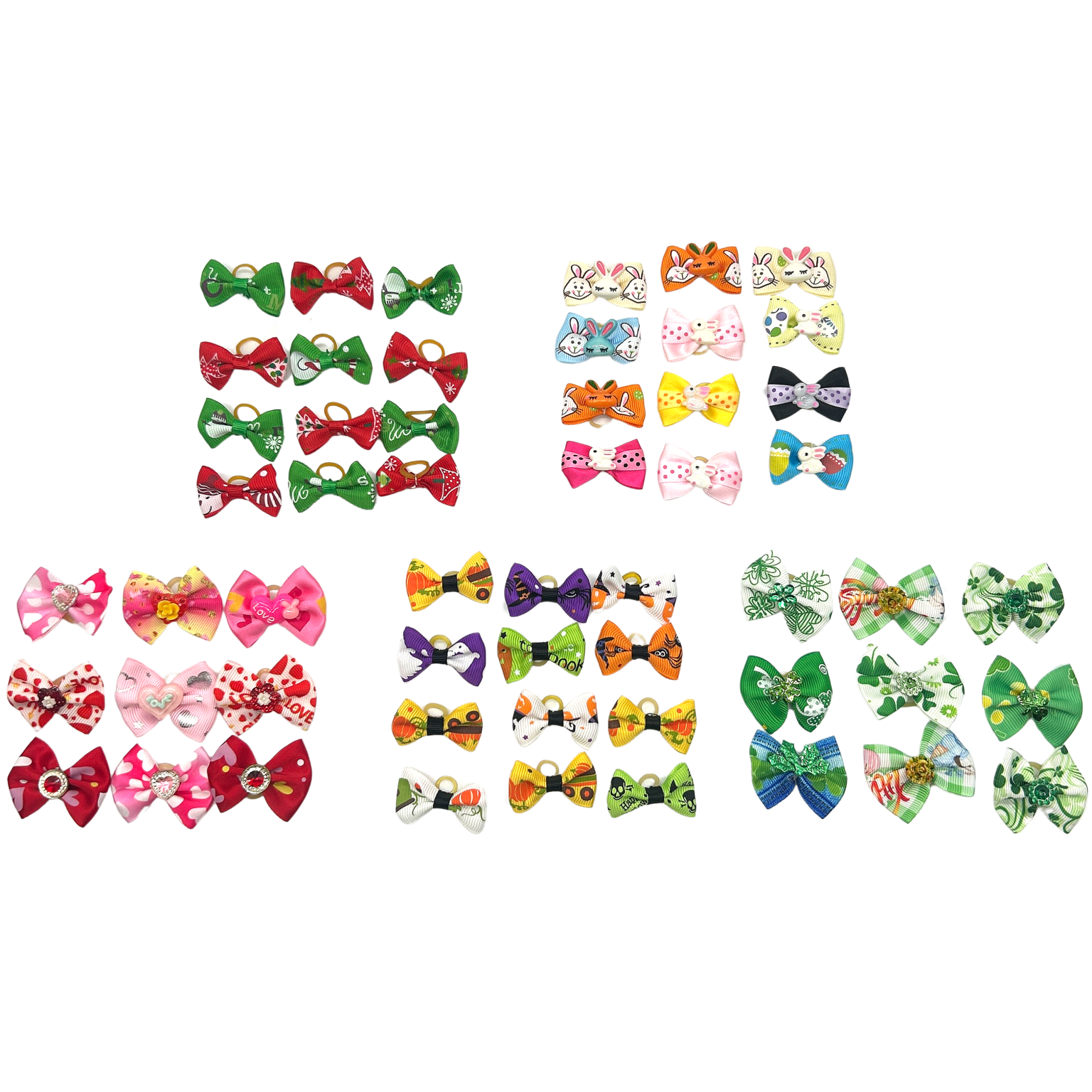 500 Seasonal Bow Bundle | groomers world